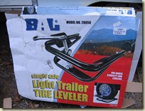 California Camping Online: BAL® Light Trailer Tire Leveler Review